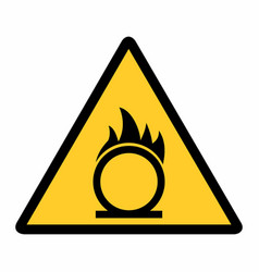 Flammable hazard symbol Royalty Free Vector Image