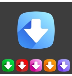 Flat game graphics icon arrow right Royalty Free Vector