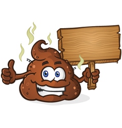 Melting poop monster cartoon character Royalty Free Vector