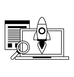 Technology software tools cartoon Royalty Free Vector Image