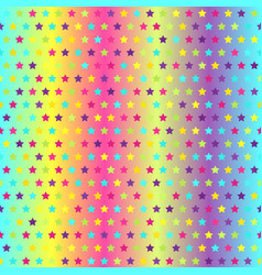 Glowing star pattern seamless gradient background Vector Image