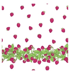 Berry border pattern Royalty Free Vector Image