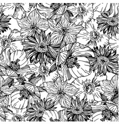 Beautiful floral summer seamless pattern Vector Image