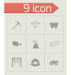 Mining banner set Royalty Free Vector Image - VectorStock