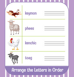 Children gorilla coloring worksheet Royalty Free Vector