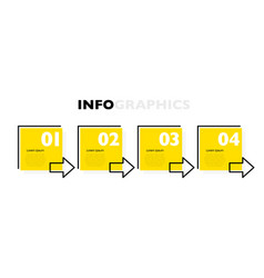 Business infographic data visualization square Vector Image