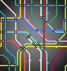 Modern gadget with abstract metro scheme Vector Image