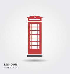 Telephone cabin london icon graphic Royalty Free Vector