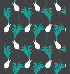 Turkish tulip seamless pattern Royalty Free Vector Image