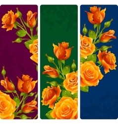 Yellow rose circle frame Royalty Free Vector Image