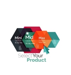 Select choice template Royalty Free Vector Image