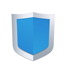 Blue security shield Royalty Free Vector Image