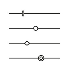 Toggle switch buttons on and off 3d oval gray Vector Image