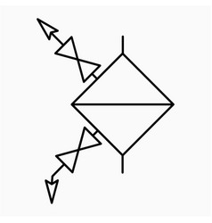 Air filter regulator symbol icon Royalty Free Vector Image