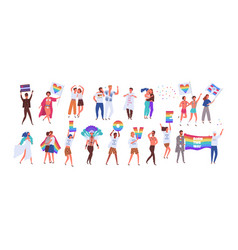 People lgbt pride Royalty Free Vector Image - VectorStock