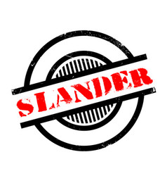 Slander rubber stamp Royalty Free Vector Image