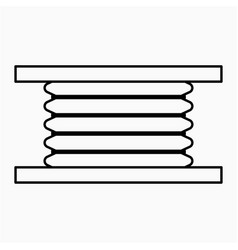 Expansion joint symbol icon Royalty Free Vector Image