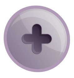 Torx external screw head icon cartoon style Vector Image