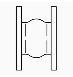 Expansion joint symbol icon Royalty Free Vector Image