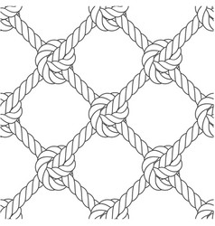 Rope net seamless pattern Royalty Free Vector Image