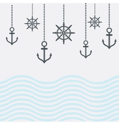 Nautical Template Royalty Free Vector Image - VectorStock