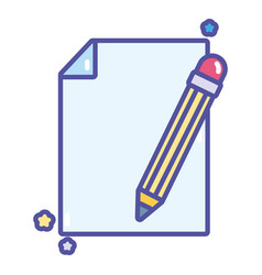 Back to school background paper cut cartoon Vector Image