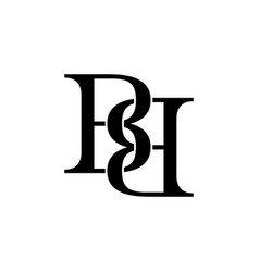 Initial letter bb circle logo Royalty Free Vector Image
