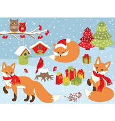 Christmas set Royalty Free Vector Image - VectorStock