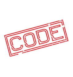 Code rubber stamp Royalty Free Vector Image - VectorStock