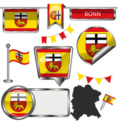 Coat of arms of bonn city in north Royalty Free Vector Image