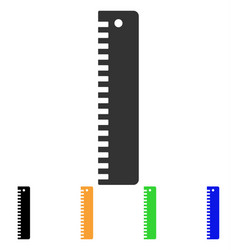 Vertical meter ruler Royalty Free Vector Image