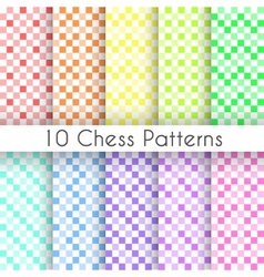 Seamless pattern with chess pieces Royalty Free Vector Image