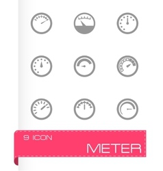 Meter icon set Royalty Free Vector Image - VectorStock