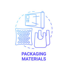 Packaging materials concept icon Royalty Free Vector Image
