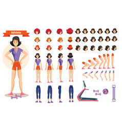 Body mass index woman age flat infographics Vector Image