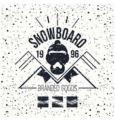 Mountain retro emblem Royalty Free Vector Image