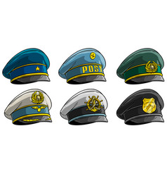 Army cap Royalty Free Vector Image - VectorStock