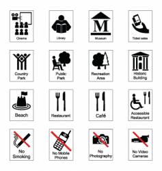 Public information sign collection Royalty Free Vector Image