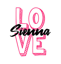 Sienna Royalty Free Vector Image - VectorStock