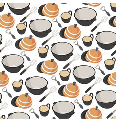 Tableware and household items made of metal Vector Image