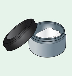 Cream containers out line Royalty Free Vector Image