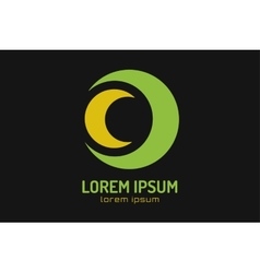 Circle ring logo design abstract flow icon Vector Image