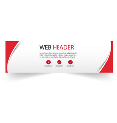 Abstract red header design background image Vector Image