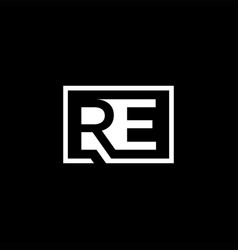 Creative negative space letters Royalty Free Vector Image