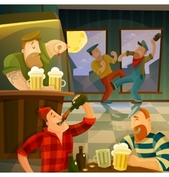 Irish pub cartoon Royalty Free Vector Image - VectorStock