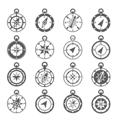 Compass Label Set Royalty Free Vector Image - VectorStock
