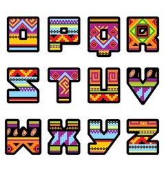 Mexican numbers Royalty Free Vector Image - VectorStock