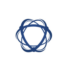 Atom logo design template Royalty Free Vector Image