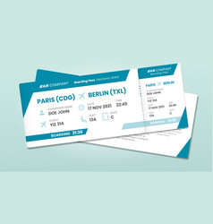 Blue yellow air ticket plane with text Royalty Free Vector