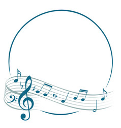 Musical notes with cats and birds Royalty Free Vector Image